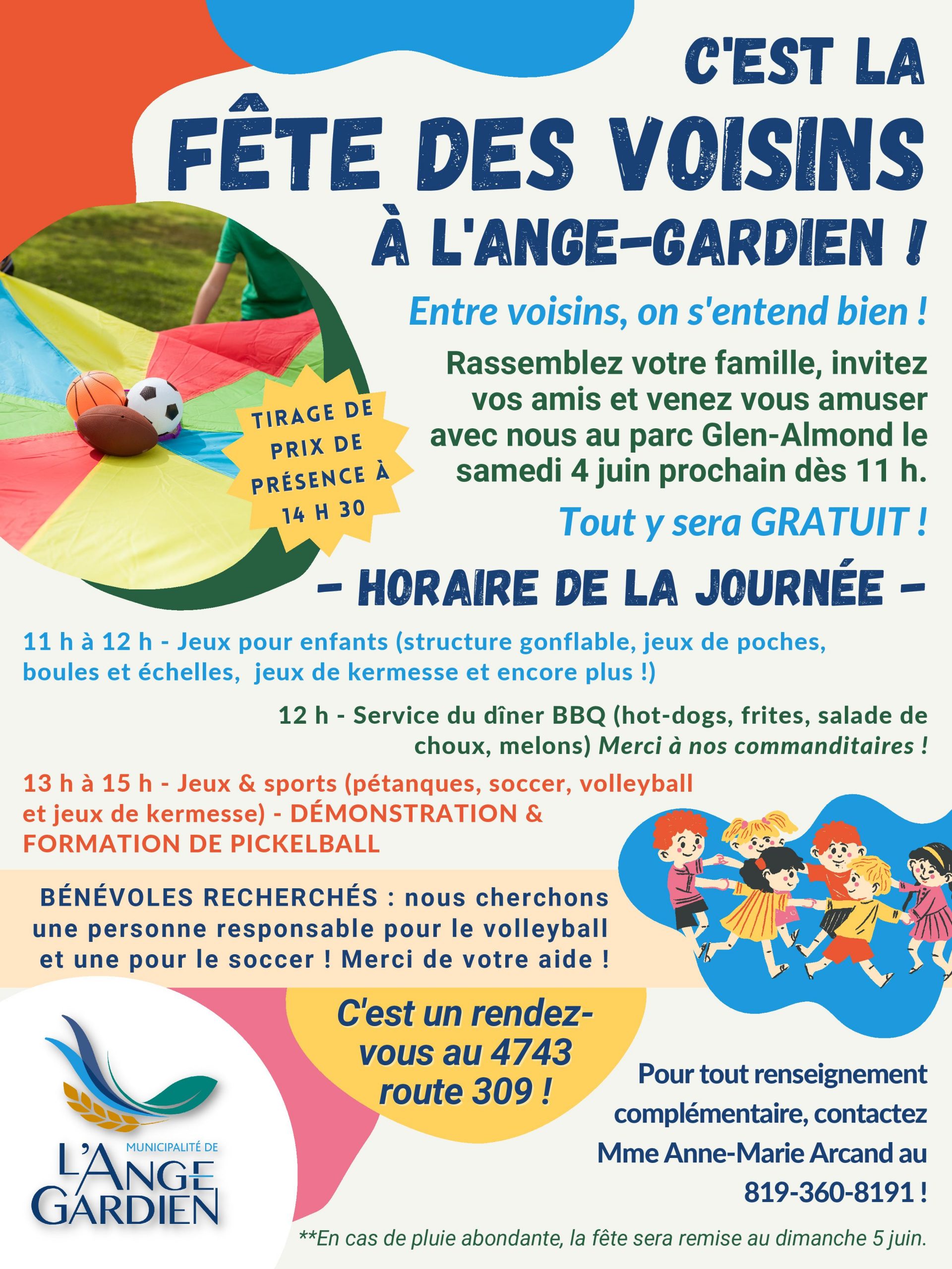 C’est la Fête des Voisins ! – Municipalité de L'Ange-Gardien