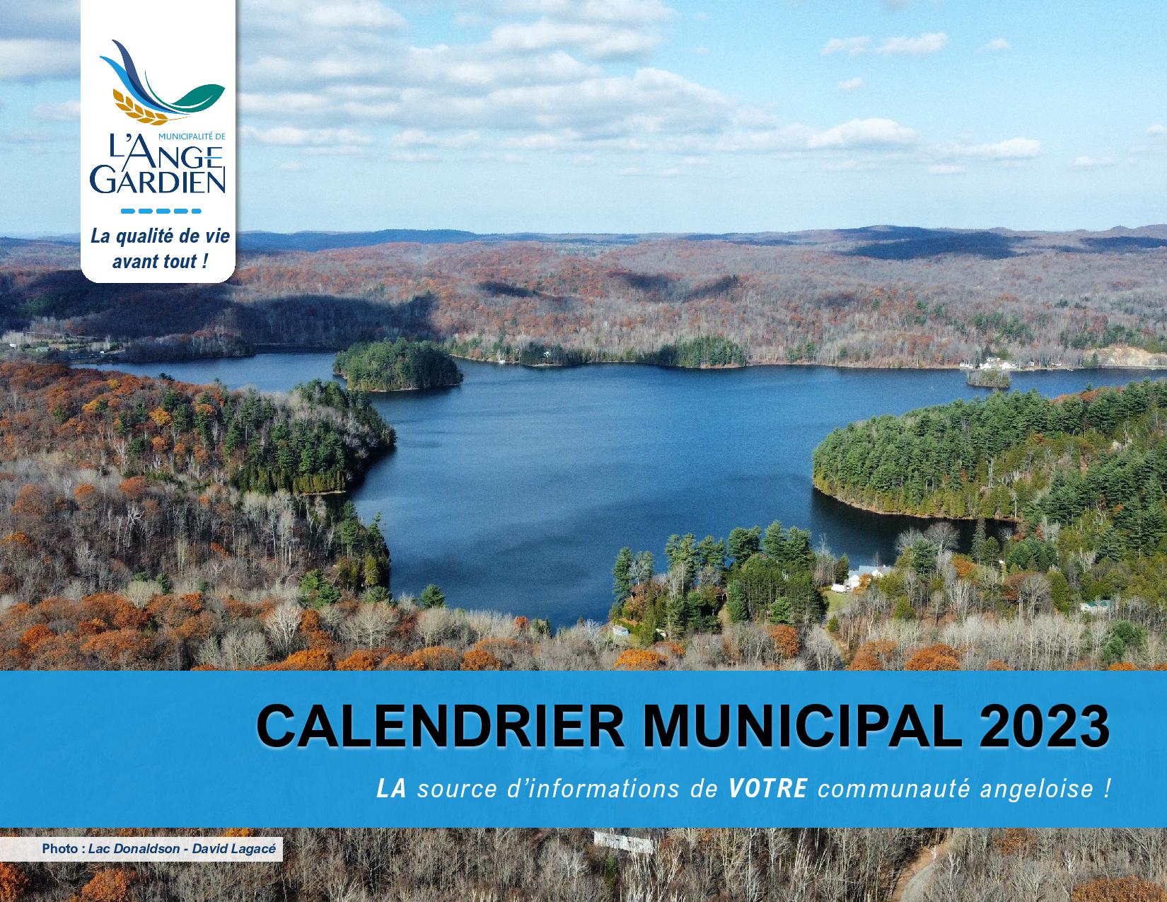 Calendrier municipal – Municipalité de L'Ange-Gardien
