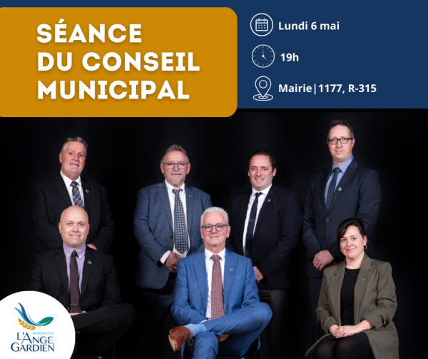 Séance du Conseil municipal – Municipalité de L'Ange-Gardien